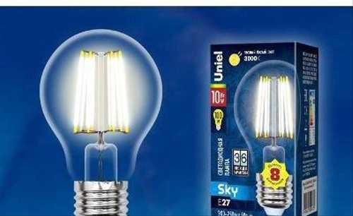 Лампа светодиодная uniel LED-A60-10W/WW/E27