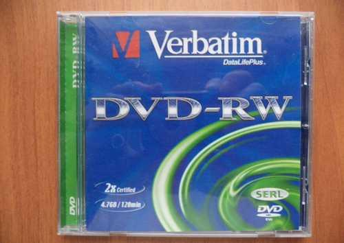 Диски перезаписываемые Verbatim DVD-RW бу