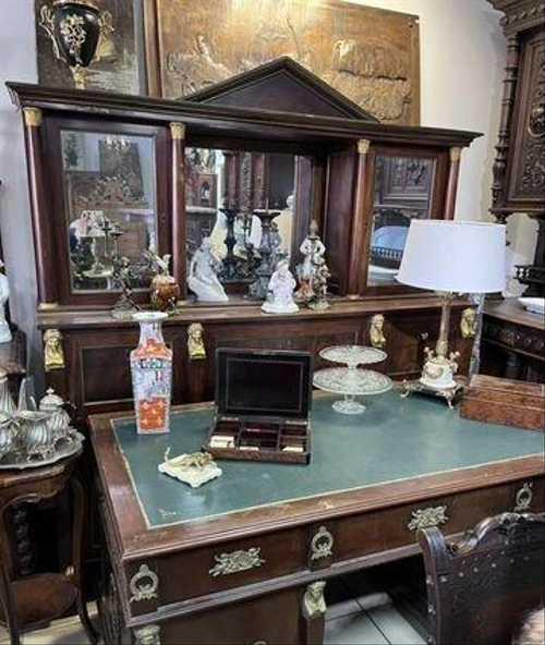 Кабинет ампирный. Шкаф и письменный стол. 19 век