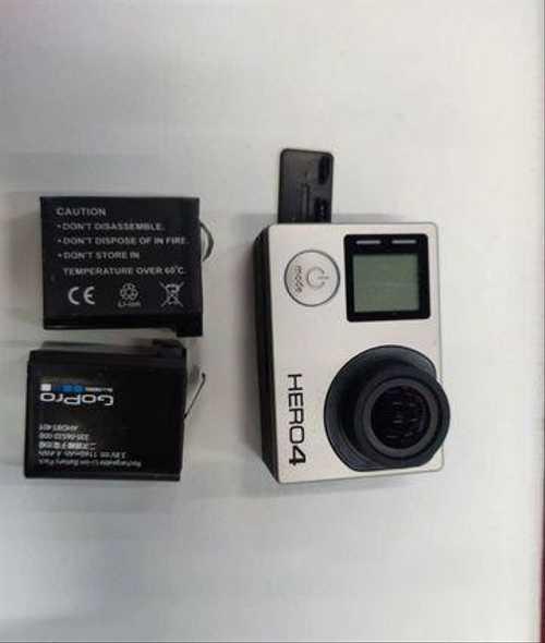 GoPro Hero 4 Silver + крепления, монопод, штатив