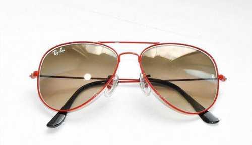 Ray Ban Aviator 3025 красный/коричневый градиент