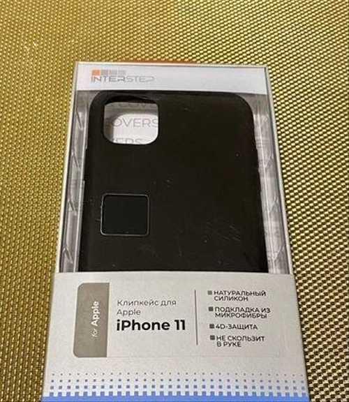 Чехол силиконовый iPhone 11 оригинал черный