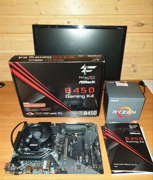 Asrock b450 gaming k4 с Ruzen 3 1200