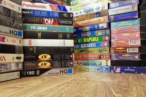 Видеокассеты (76 штук) VHS