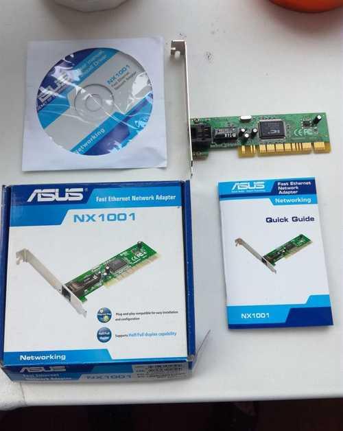 Сетевая карта asus NX1001 10/100 MBps PCI