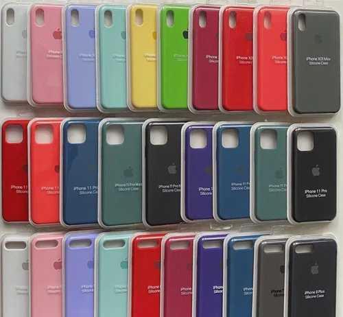 Чехлы Silicone case на iPhone Xr/11/Xs/6/6s/7/8+