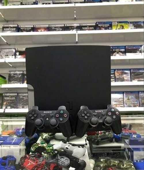 Sony Playstation 3 Slim 160GB + 2 геймпада