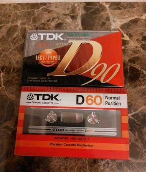 Аудиокассет тдк TDK D60 D90 новые в упаковке