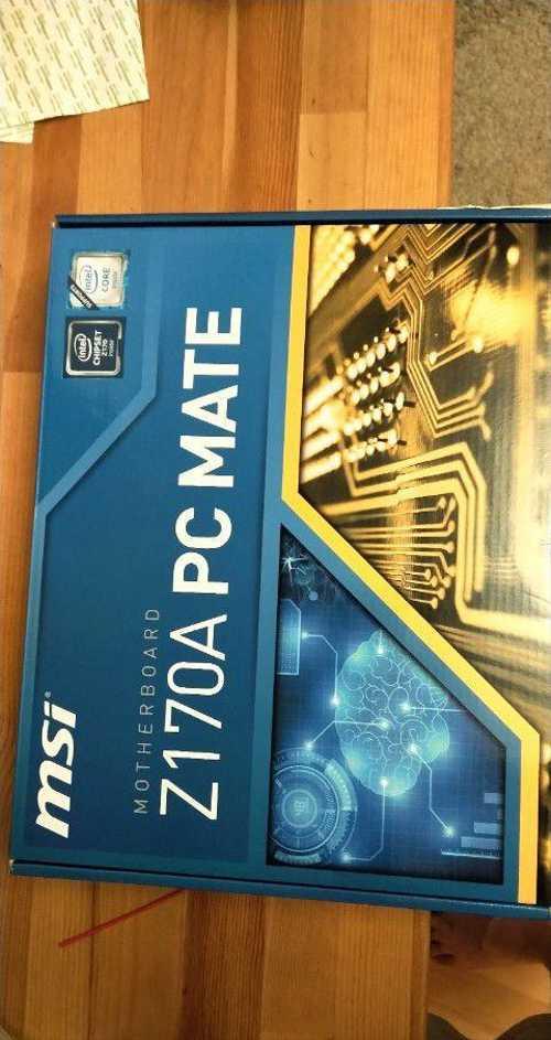 Материнская плата msi z170a pc mate