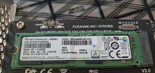 OEM SSD 256 M.2 NVMe samsung 950 EVO