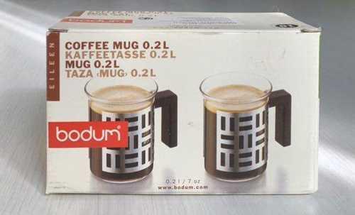 Набор 2шт кружок/чашек для кофе/чая 200ml Bodum