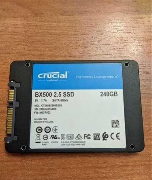 SSD Crucial BX500 240 gb