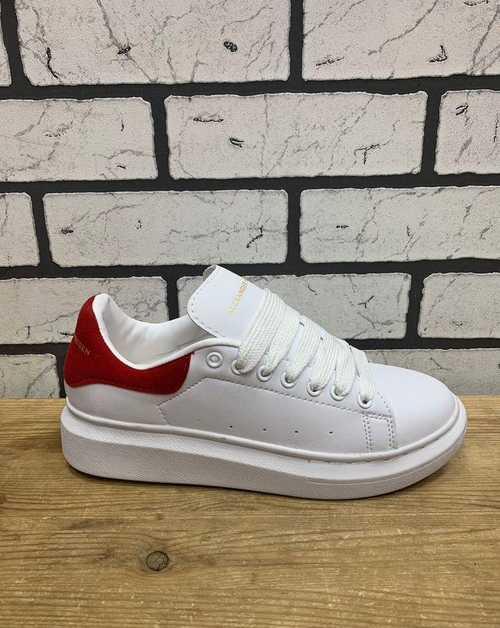 Кеды Alexander McQueen White\Red