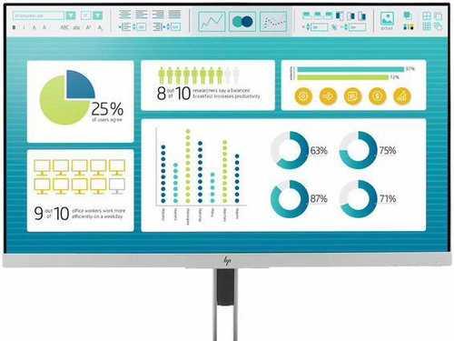 27" Монитор HP EliteDisplay E273 серый