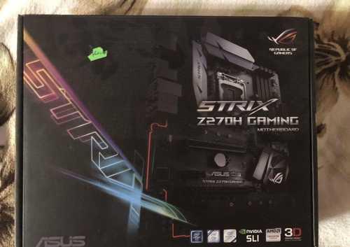 Материнская плата Asus rog strix z270h-gaming полн