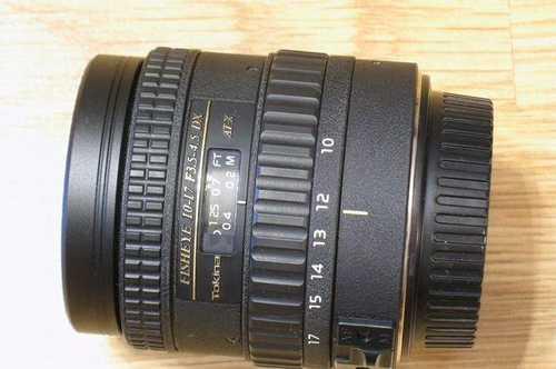 Canon Tokina AF 10-17mm f/3.5-4.5 fisheye фишай