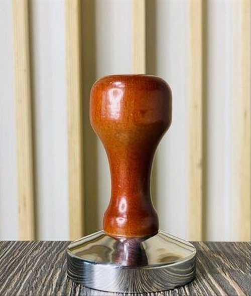 Темпер сталь с деревянной ручкой (коричневой) 58мм
