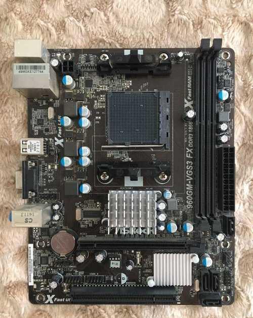 Asrock 960gm vgs3 fx нет изображения