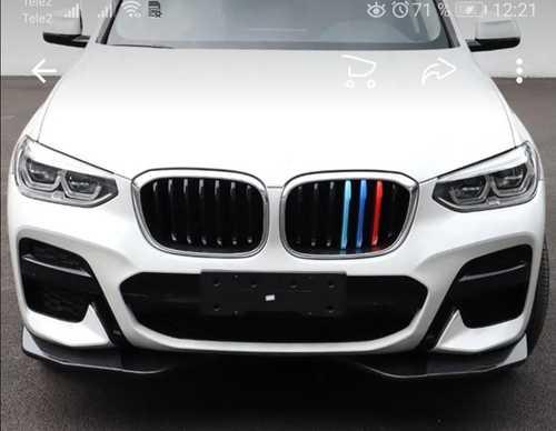 Сплиттеры переднего бампера bmw x3 g01 (X4 g02) m
