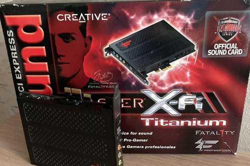 Звуковая карта sound blaster X-Fi Titanium