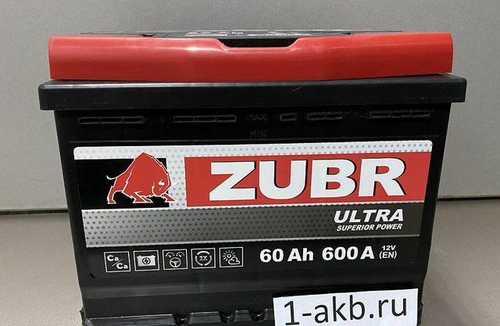 Аккумулятор 60 ач zubr Ultra 60Ah