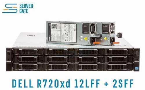 Сервер dell R720 12LFF 2SFF 2x E5-2640v2 256GB