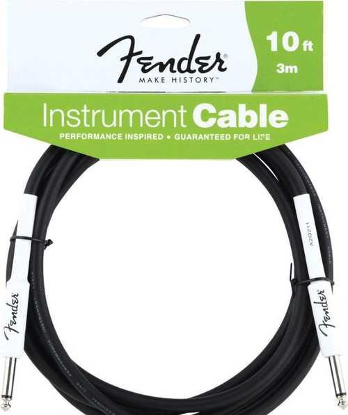 Инструментальный кабель Fender Inst Cable BLK