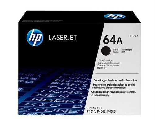 Оригинальный картридж HP CC364A (№64A), чёрный