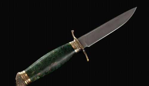 Нож Витязь "нквд", сталь 95Х18, зеленая рукоять