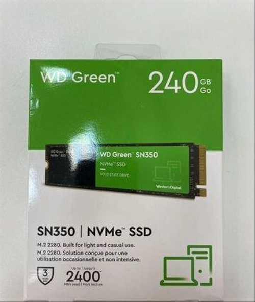 SSD WD Green SN350 NVMe 240gb