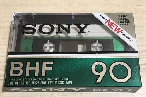 Аудиокассета Sony BHF 90 (Made in Japan) 1982 год