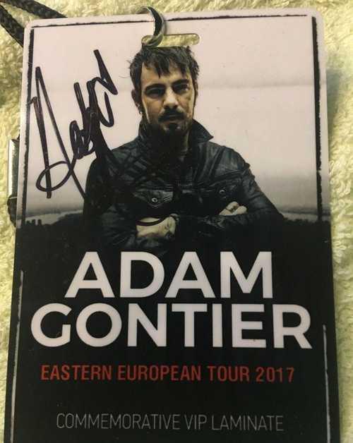 Автограф Adam Gontier