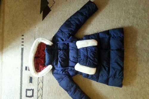 Зимняя куртка для девочки 128см