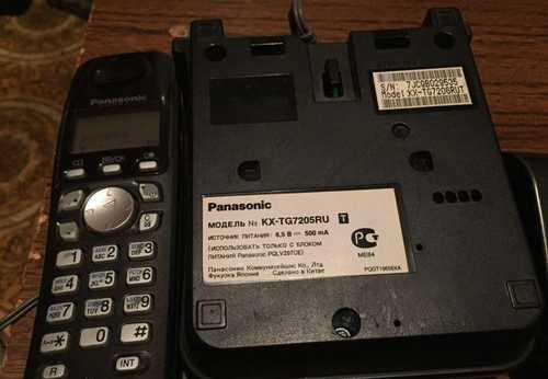 Радиотелефон Panasonic KX-TG7205RU две трубки бу