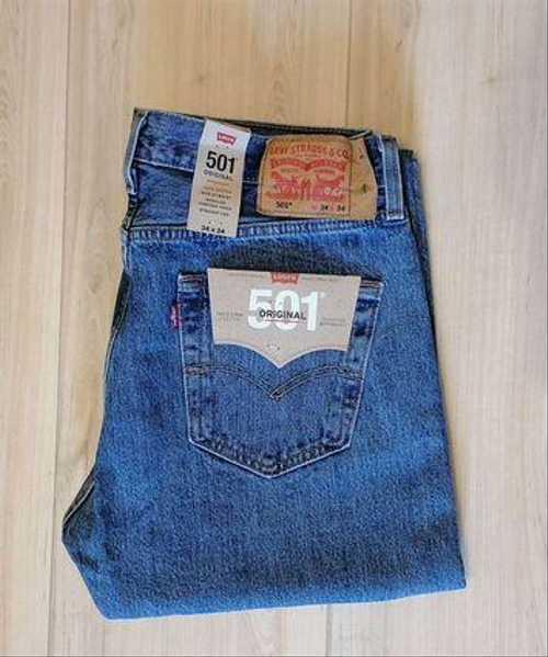 Levis 501 medium stonewash 34-34