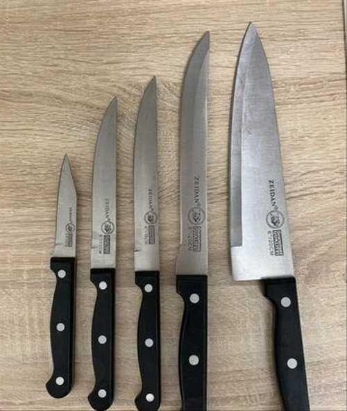 Продам набор ножей zeidan в деревянной подставке