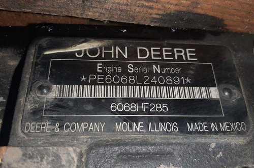 Двигатель john deer 6068. В наличии