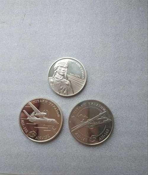 Монеты Украины самолеты