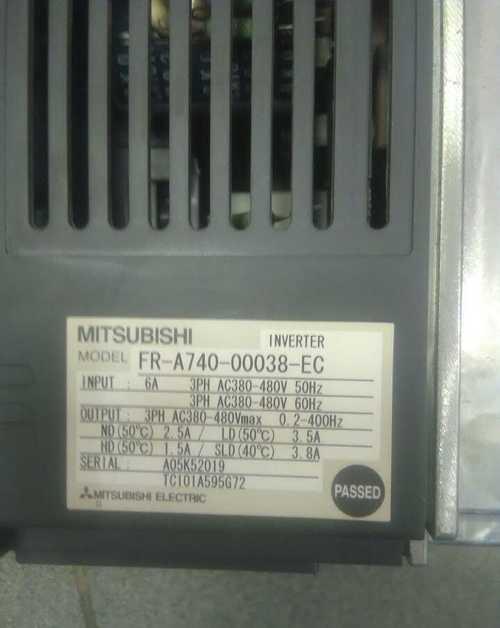 Преобразователь частоты Mitsubishi FR-A740