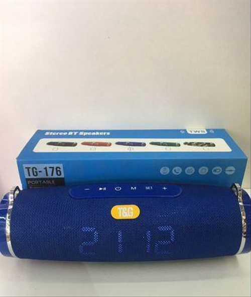 Портативная колонка с встроенными часами T.G-176