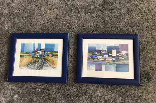 2 постера в рамке 30*35