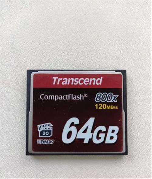 Карта памяти Transcend CompactFlash 64Gb 800x