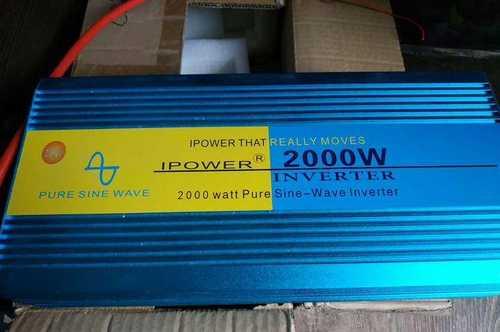 Инвертор ipower 12/220 чистый синус 2000ват