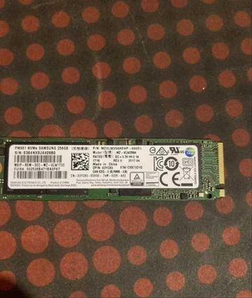 Ssd m2 nvme 256gb