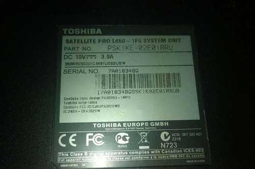Корпус ноутбука Toshiba