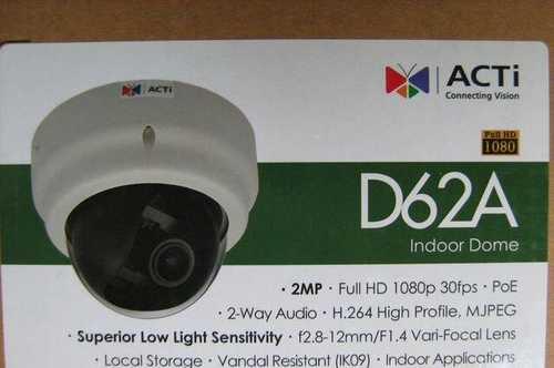 IP камера видеонаблюдения Acti E67A D62A PoE