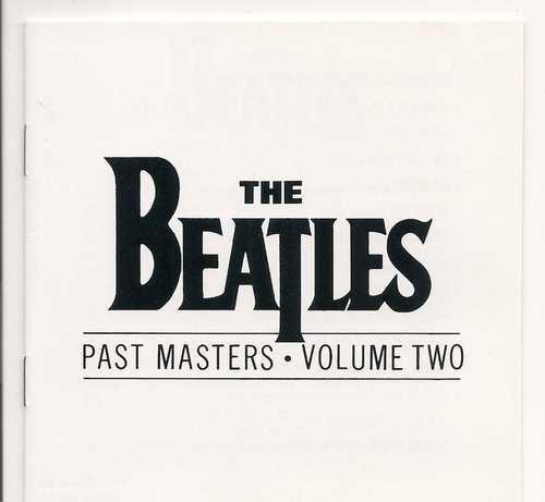 The Beatles Past Masters Volume TWO 1988 EMI USA
