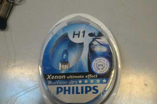 Лампы Philips Blue Vision ultra H1