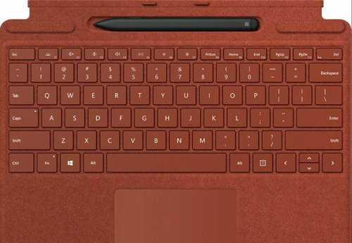 Surface Pro X Keyboard and Slim Pen Poppy Red