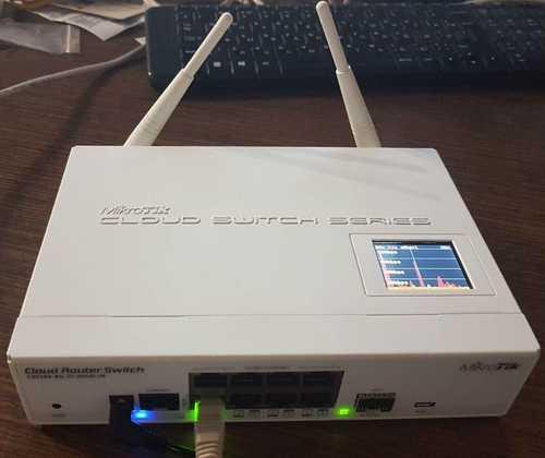 Роутер Mikrotik CRS109-8G-1S-2HnD-IN WiFi